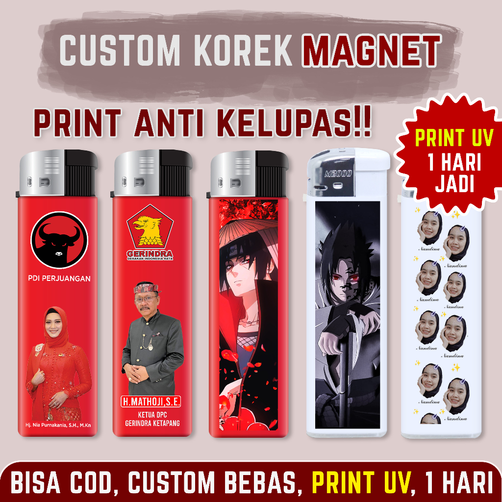 Jual CUSTOM KOREK API MAGNET // KOREK CUSTOM FOTO // PRINT UV | Shopee ...