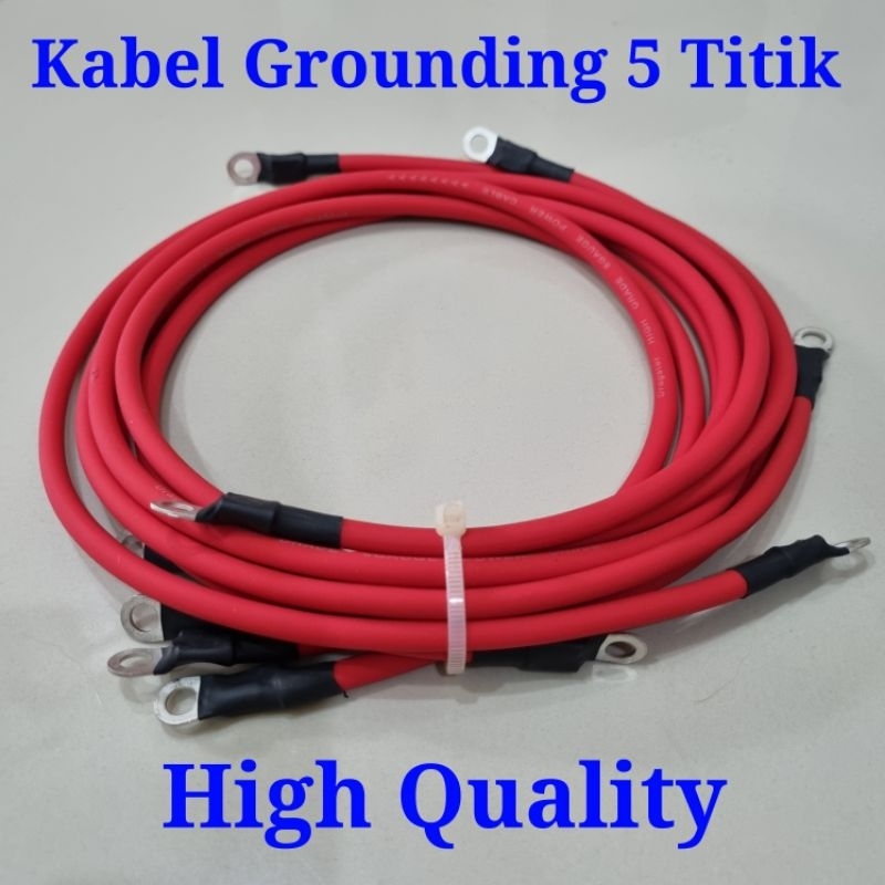 Jual Kabel Ground Mobil 8 awg 8awg 5 Titik Tanpa Header Kepala Aki ...