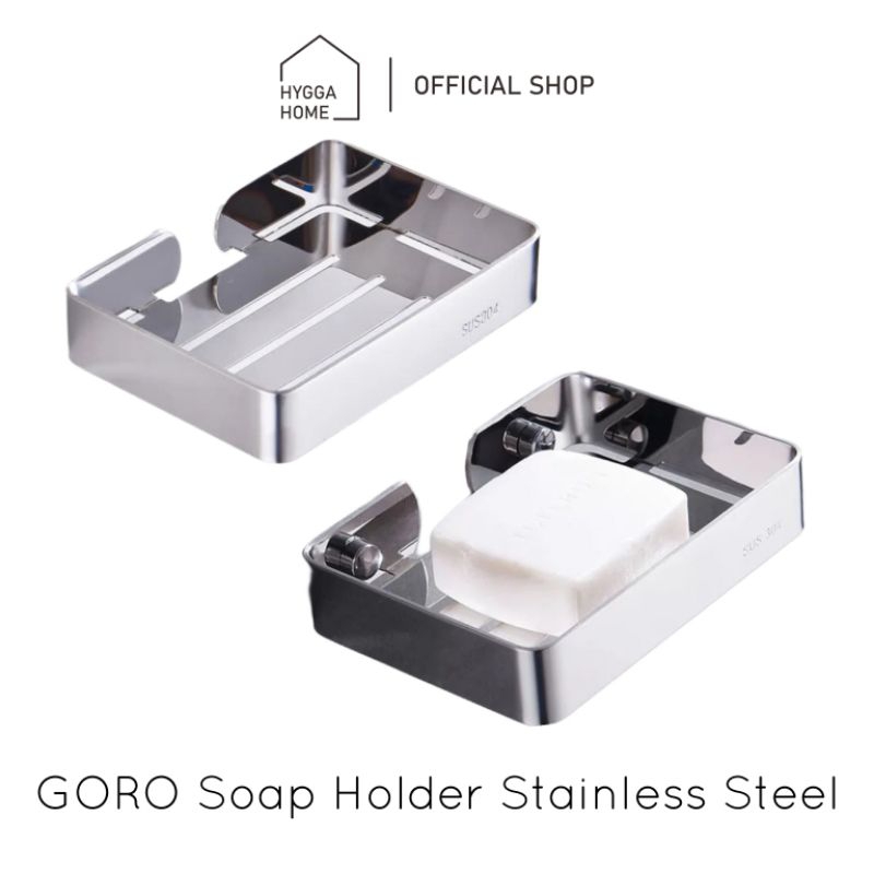 Jual Hygga Home GORO Tempat Sabun Batang Stainless Steel Anti Karat ...