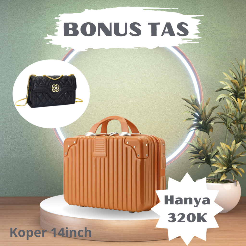 Jual Koper Box makeup 14in | Koper Kotak Rias Portabel ABS Mini Tahan ...
