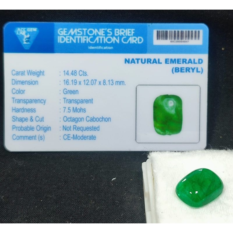 Jual BATU ZAMRUD COLOMBIA/EMERALD BERYL ASLI NATURAL BERSERTIFIKAT TOP ...