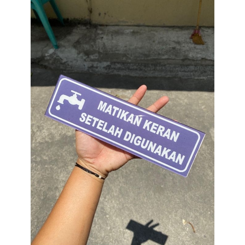 Jual Stiker Vinyl Matikan Kran / Keran Setelah Digunakan | Shopee Indonesia