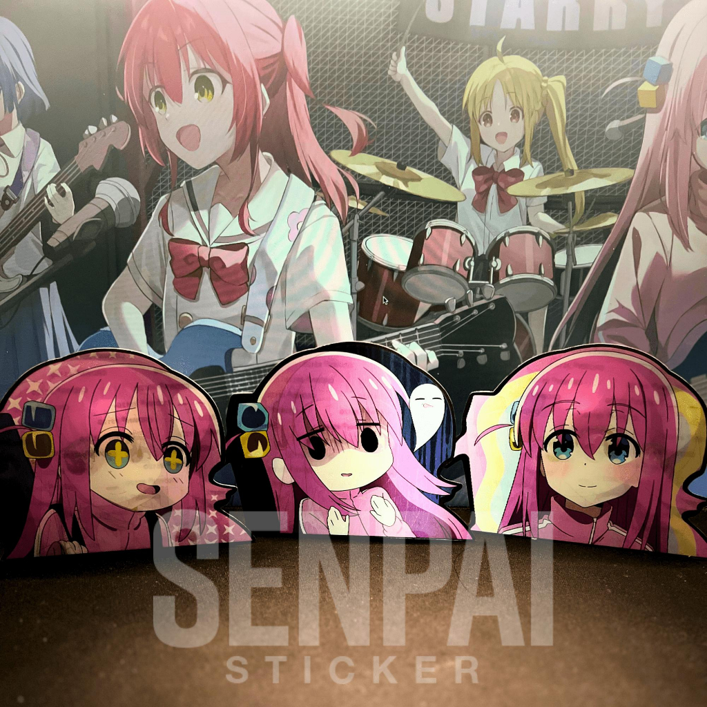Jual SENPAI STICKER Stiker Anime 3D LAIN TER MURAH | Saitama Rick Morty ...