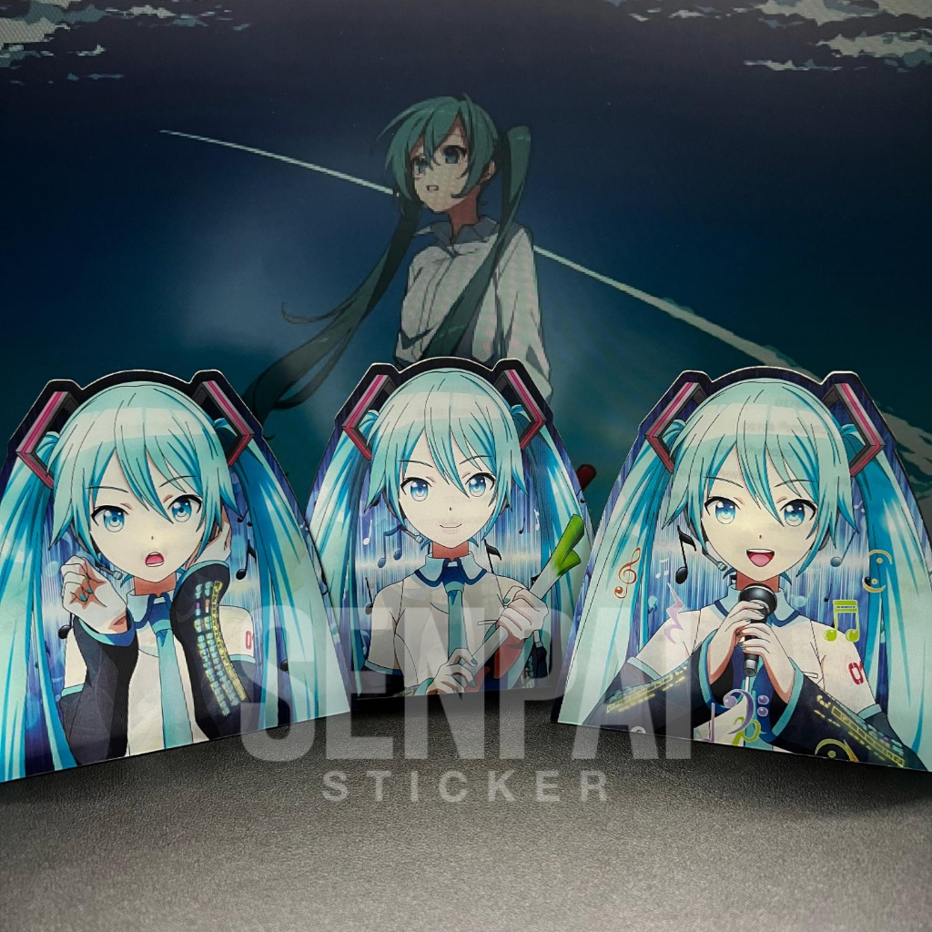 Jual SENPAI STICKER Stiker Anime 3D LAIN TER MURAH | Saitama Rick Morty ...