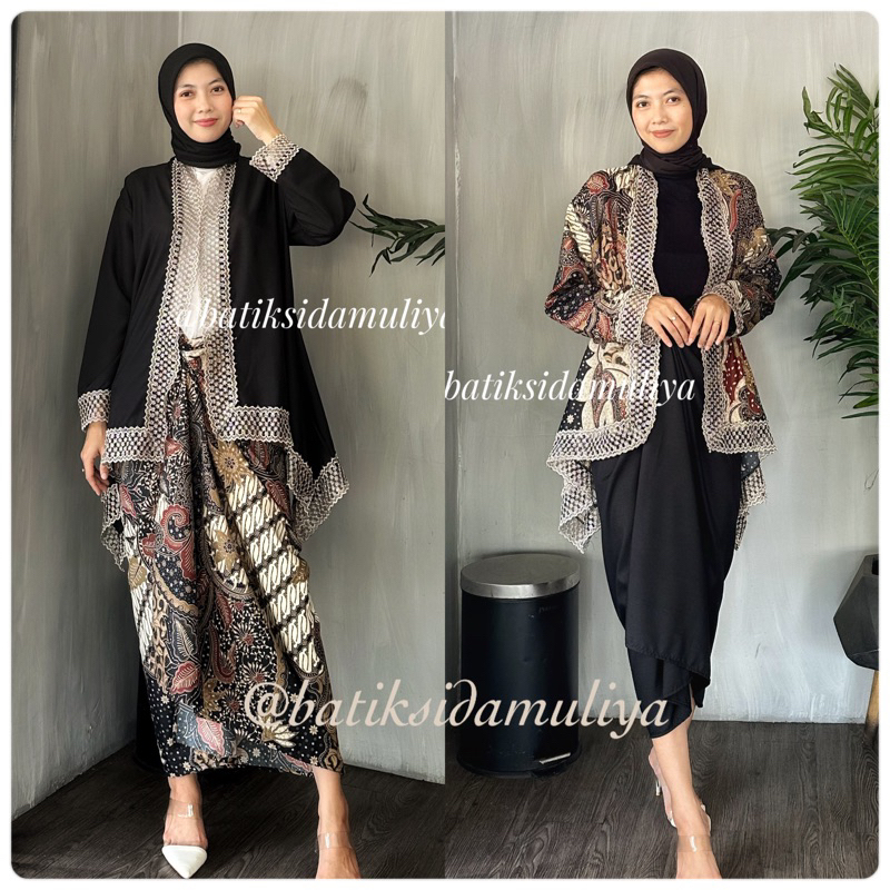 Jual One Set Batik Wanita Atasan Setelan Outer Rok Lilit By Batik ...