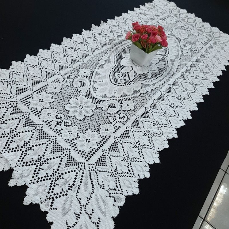 Jual Limited Edition!! Taplak Cantik uk. 45 x 100 cm bahan kain Renda ...
