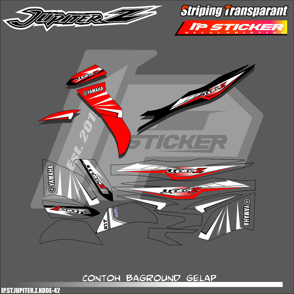 Jual JUPITER Z (COD) STIKER STRIPING MOTOR YAMAHA JUPITER Z LIST STIKER ...