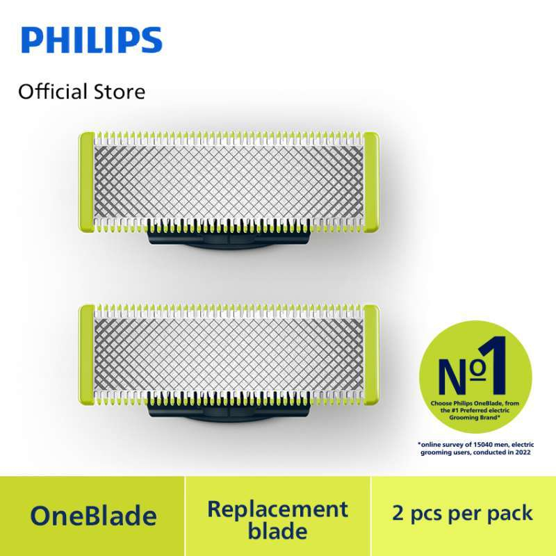 Jual Philips Refill Oneblade QP220/51 & QP210/51 Hybrid Blister Blade 2 ...