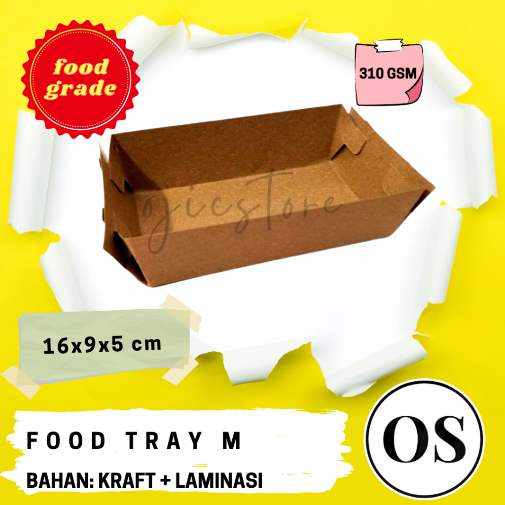 Jual Food Tray M Ukuran 16x9x5 CM Cocok Untuk Nasi, Makanan Kantin ...