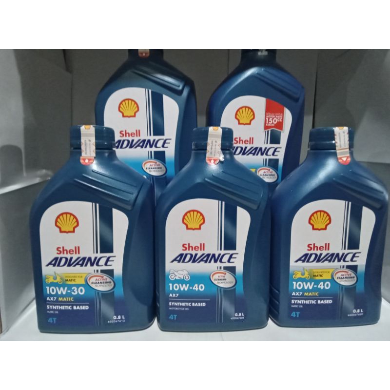 Jual Oli Shell Advance Ax7 Biru Bebek/Sport/Matic,. Original 100% ...