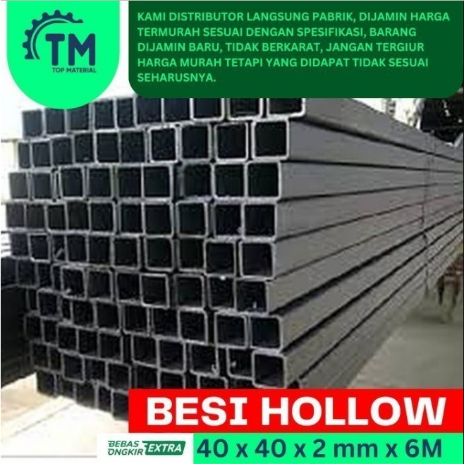 Jual Harga Ukuran Besi Hollow 4x4 Panjang 6 meter Tebal 2 mm Holo Hollo ...