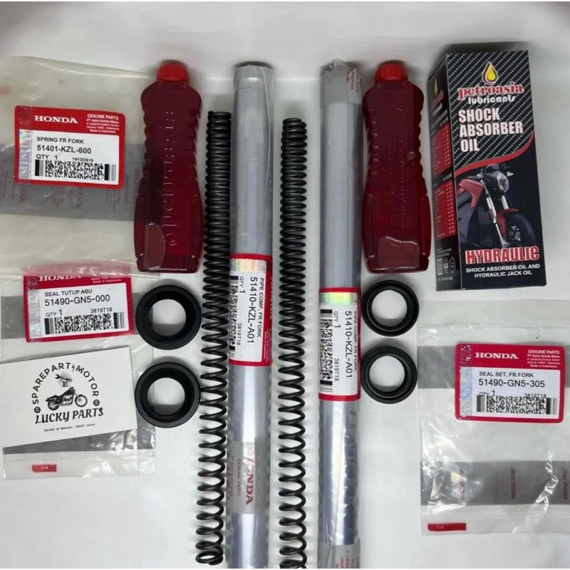 Jual Paket as shock depan + Per buat motor honda Beat Fi KZL Beat Street Beat Esp Scopy Fi ...