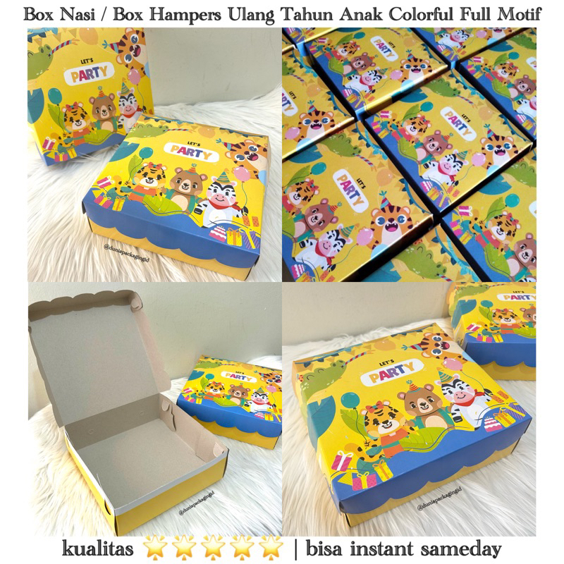 Jual Kotak Nasi Ulang Tahun Anak Box Hampers Ulangtahun Anak Box ...