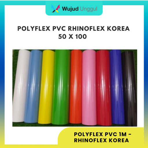 Jual POLYFLEX PVC 1M - RHINOFLEX KOREAI Bahan Cutting Sticker & Sablon ...