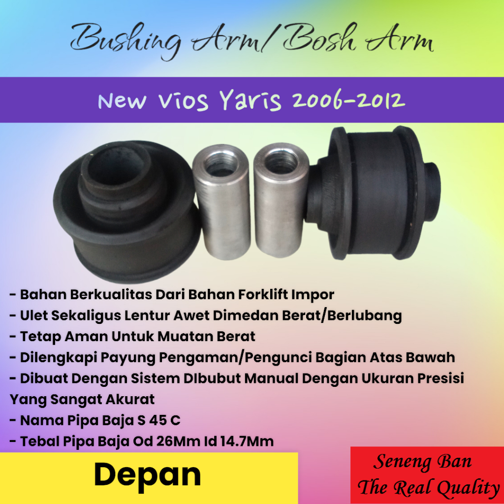 Jual Karet Bushing Arm/Bosh Sayap Depan Besar New Vios Yaris Gen 2 2006 ...