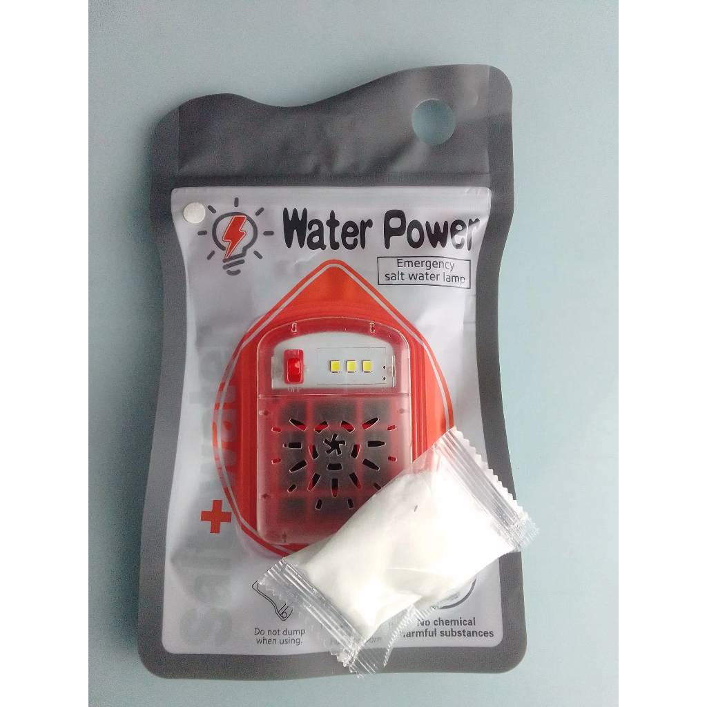 Jual power light water emergency salt water lamp led,lampu air garam ...