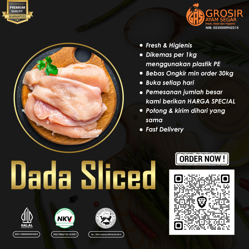 Jual Daging Ayam Dada (Slice) 1kg | Shopee Indonesia