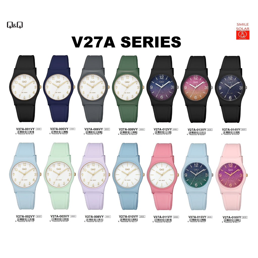 Jual MODEL TERBARU Jam Tangan Remaja & Anak Wanita Casual Rubber Motif Analog Original Q&Q QNQ ...