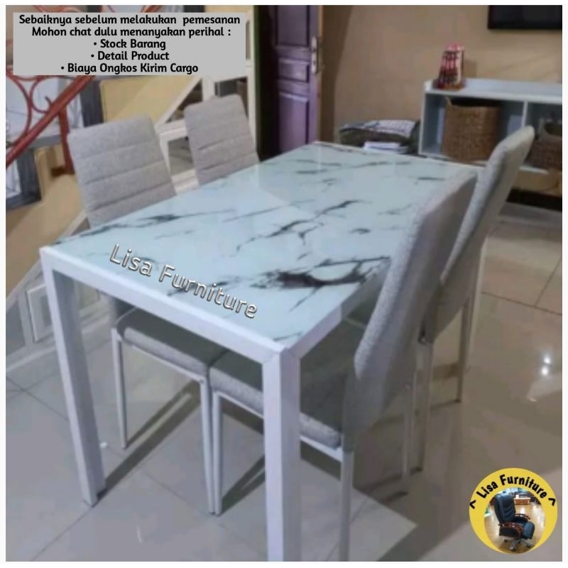 Jual Meja Makan Kaca|Meja Makan Kaca 6 Kursi|Meja Makan Kaca Bulet|Meja ...