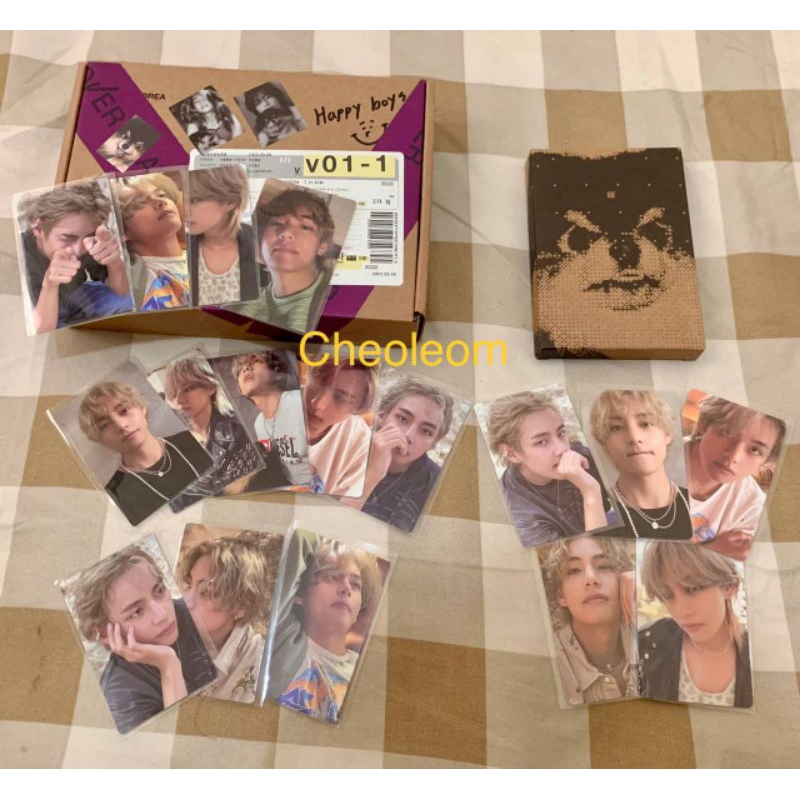 Jual Photocard Album Solo V Taehyung BTS - LAYOVER Weverse Blue Green ...