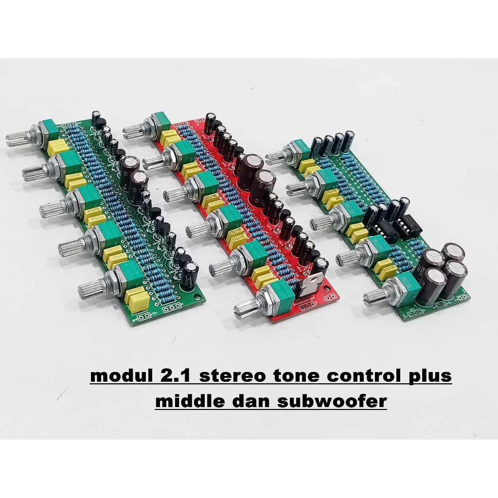 Jual Modul 2.1 stereo tone control plus middle dan subwoofer | Shopee ...