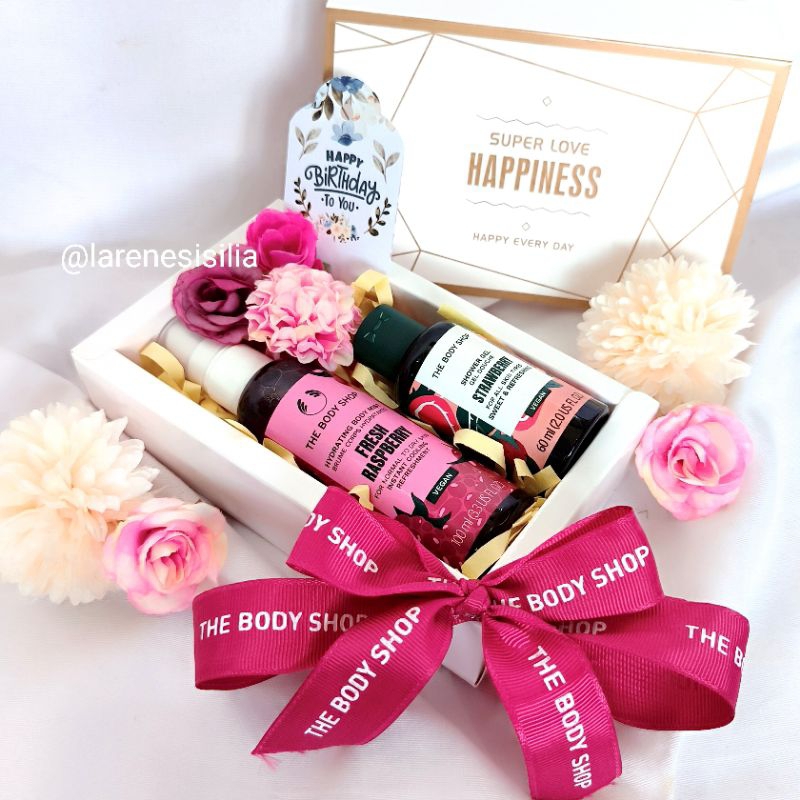 Jual The Body Shop - Hampers Seserahan GIFT SET British Rose Moringa ...