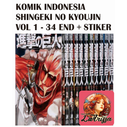Jual Komik Indonesia Shingeki no Kyojin Attack on Titan vol 1 - 34 end ...