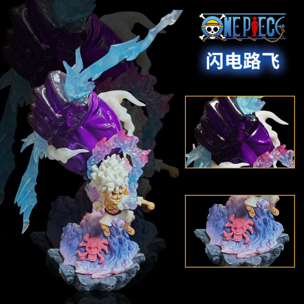 Jual Luffy gear 5 thunder punch one piece mini 23cm by gk studio ...