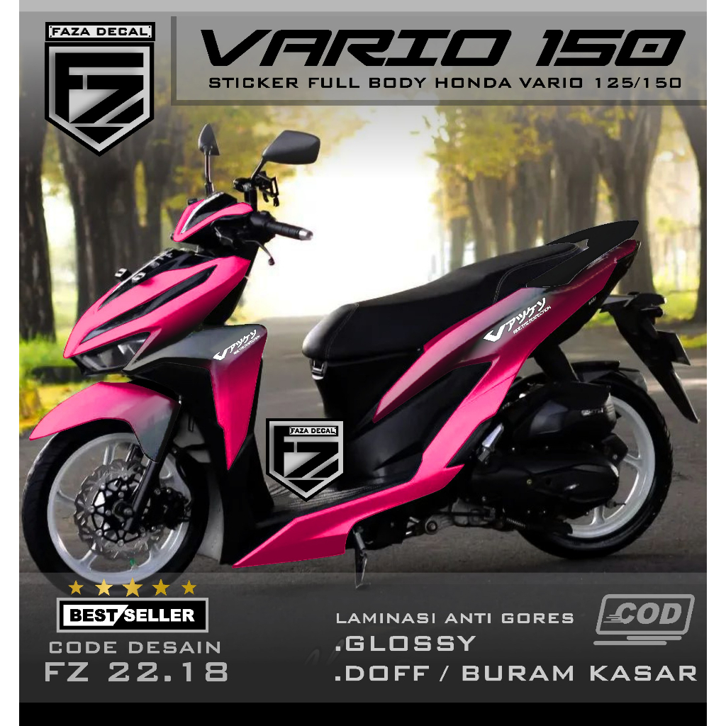 Jual Decal vario 150 New Full Body - Sticker Vario 125/150 full body ...