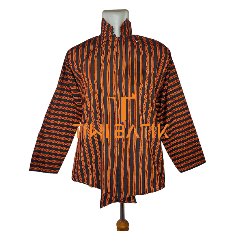 Jual Sorjan Lurik Dewasa Katun Tenun Adat Jawa / Surjan Pria Adat Jawa | Shopee Indonesia