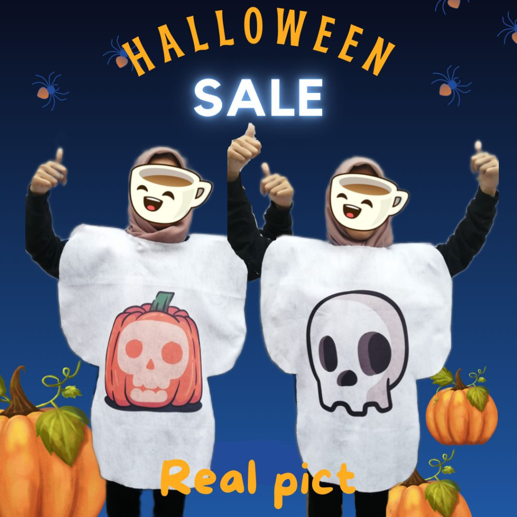 Jual Kostum Karnaval Labu Tengkorak Hantu Halloween Anak Dan Dewasa ...