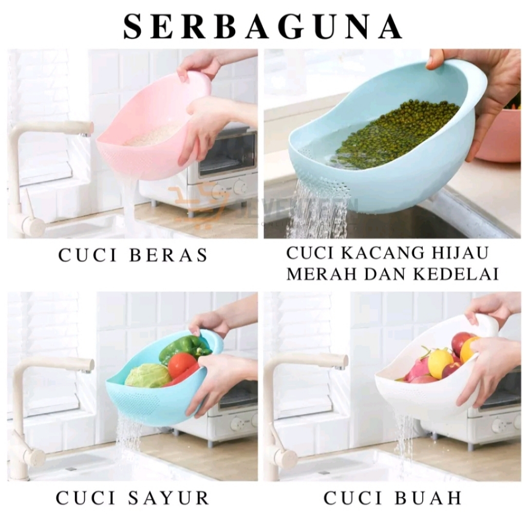 Jual Baskom Saringan Beras - Baskom Pencuci Beras Buah dan Sayuran ...