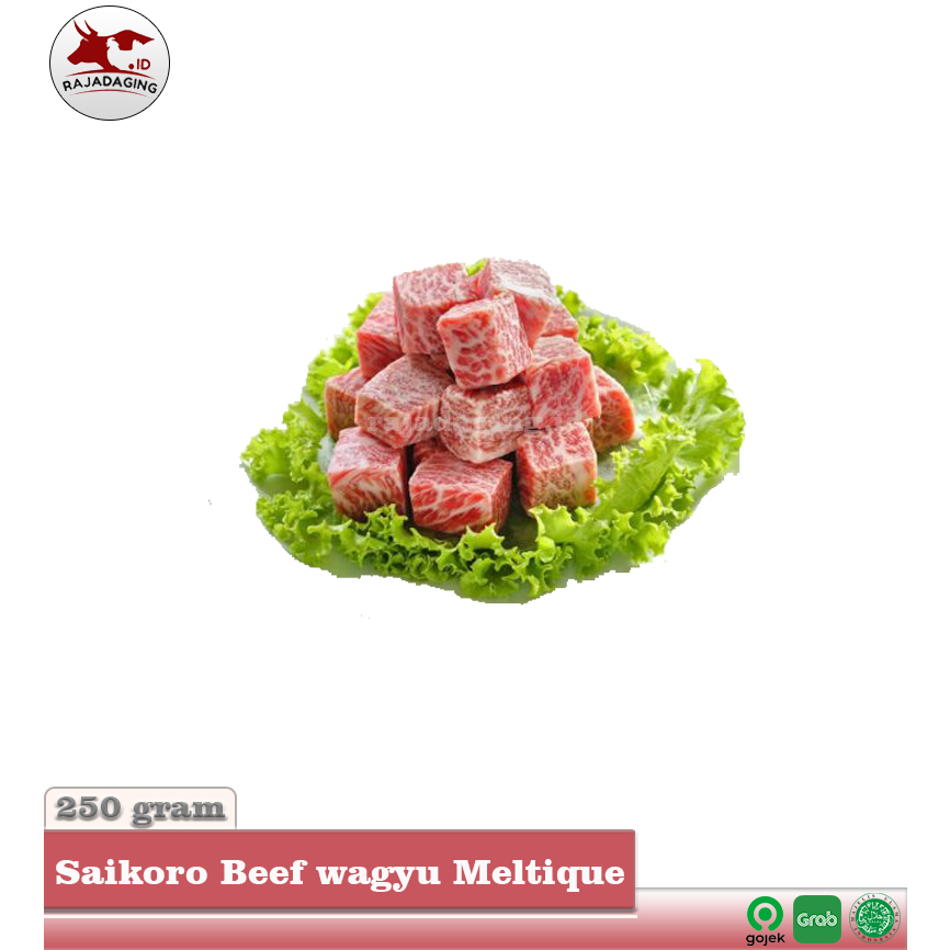 Jual Saikoro Beef wagyu Meltique | Saikoro Beef Cubes 250 gram | Shopee ...
