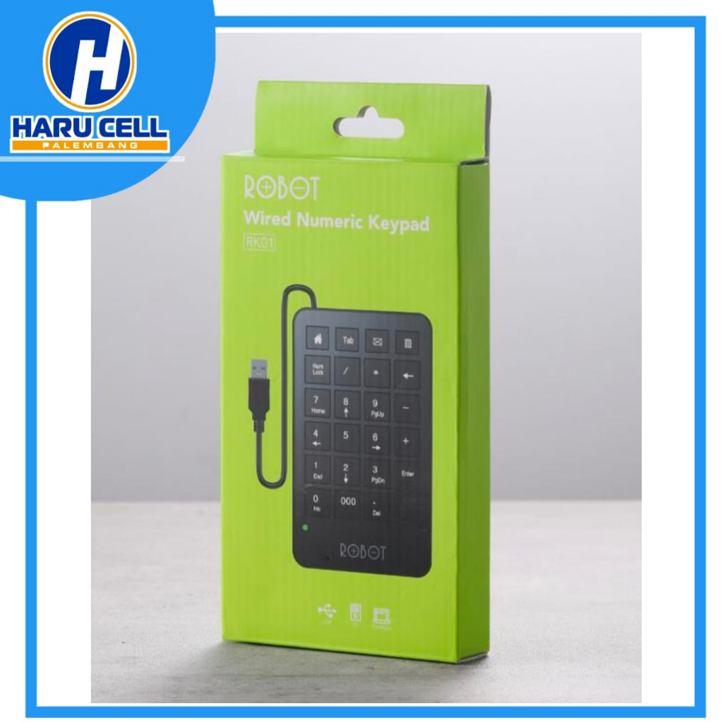 Jual ROBOT RK01 Wired Numeric Keypad Black Tombol Multimedia Kecil dan ...