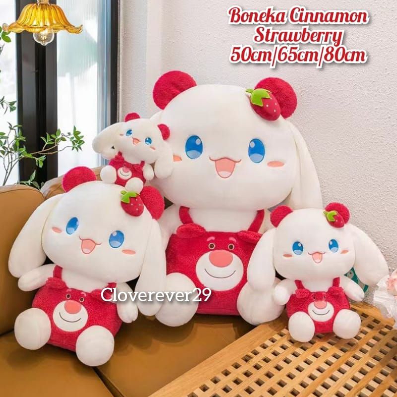 Jual Boneka Terbaru Cinnamoroll Strawberry 65cm 80cm | Shopee Indonesia