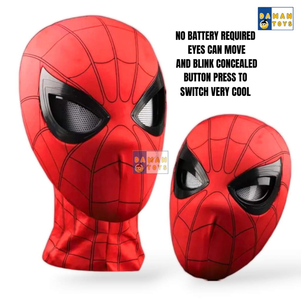 Jual Topeng Mask Spiderman Headgear Superhero Chin Control Cosplay ...