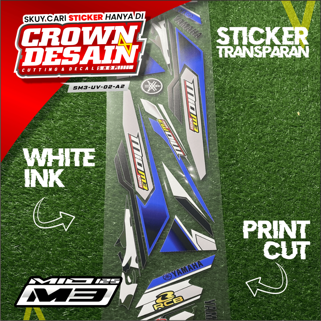 Jual Striping Mio M3/Mio 125 Variasi Transparan Racing - Stiker ...