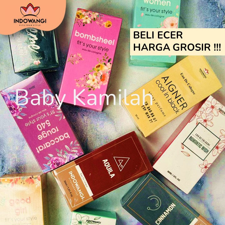 Jual Parfum INDOWANGI Pramugari Women Lass Kiss Vame Lime Bombshell Bacarat 30ml | Shopee Indonesia