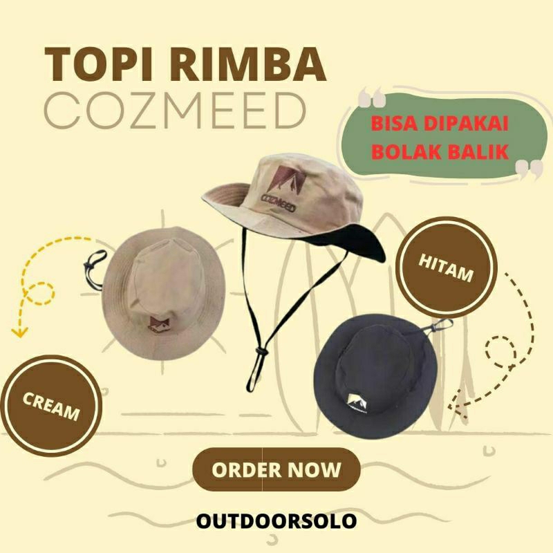 Jual topi rimba mancing original cozmeed bolak balik ORI | Shopee Indonesia