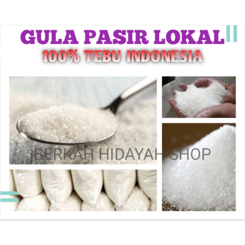 Jual GULA PASIR LOKAL 1KG | Shopee Indonesia