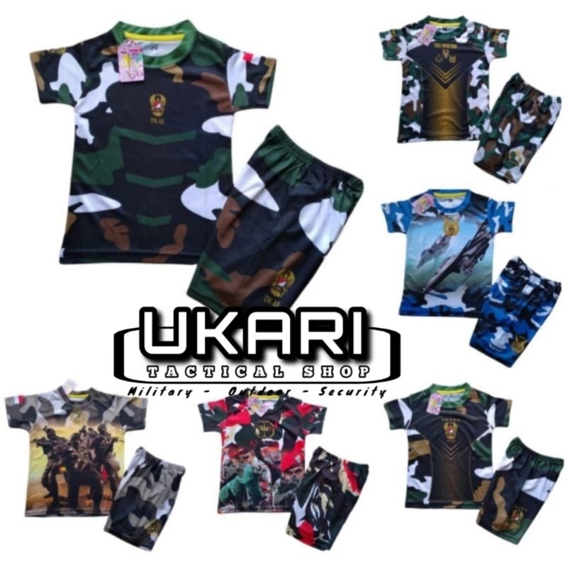 Jual Setelan kaos tni loreng anak army tactical 2-7th | Shopee Indonesia