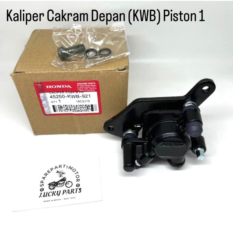 Jual Kaliper cakram depan / pala babi depan KWB untuk motor blade revo absolute new supra x helm ...