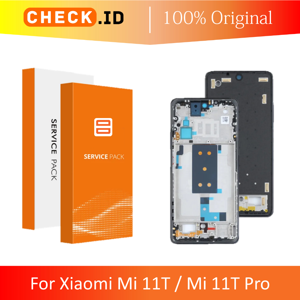 Jual [ CHECK.ID ] FRAME RANGKA TULANG TENGAH LCD XIAOMI MI 11T / MI11T ...