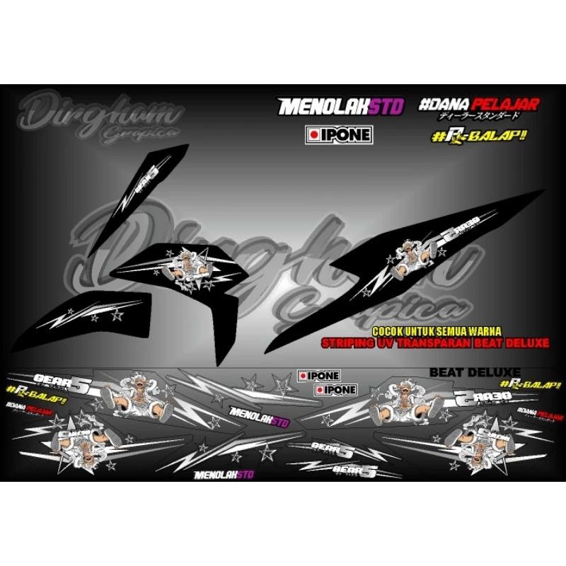 Jual Striping UV Transparan Beat Deluxe (2020-2023) Motif Luffy one ...
