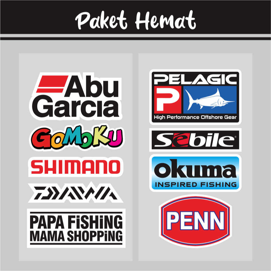 Jual Sticker Mancing Mania Brand, Stiker Pancing Shiman o untuk Tackle ...