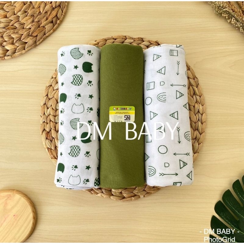 Jual 3 PCS Bedong Motif UK Jumbo 90x110cm Bahan Kaos SNI Bedong Bayi ...