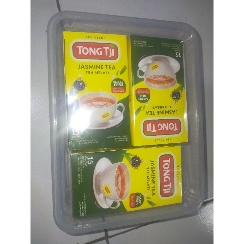 Jual 3 Box Teh Celup Tong Tji Isi 45 Pcs Free Plastic Box Cantik Merk ...