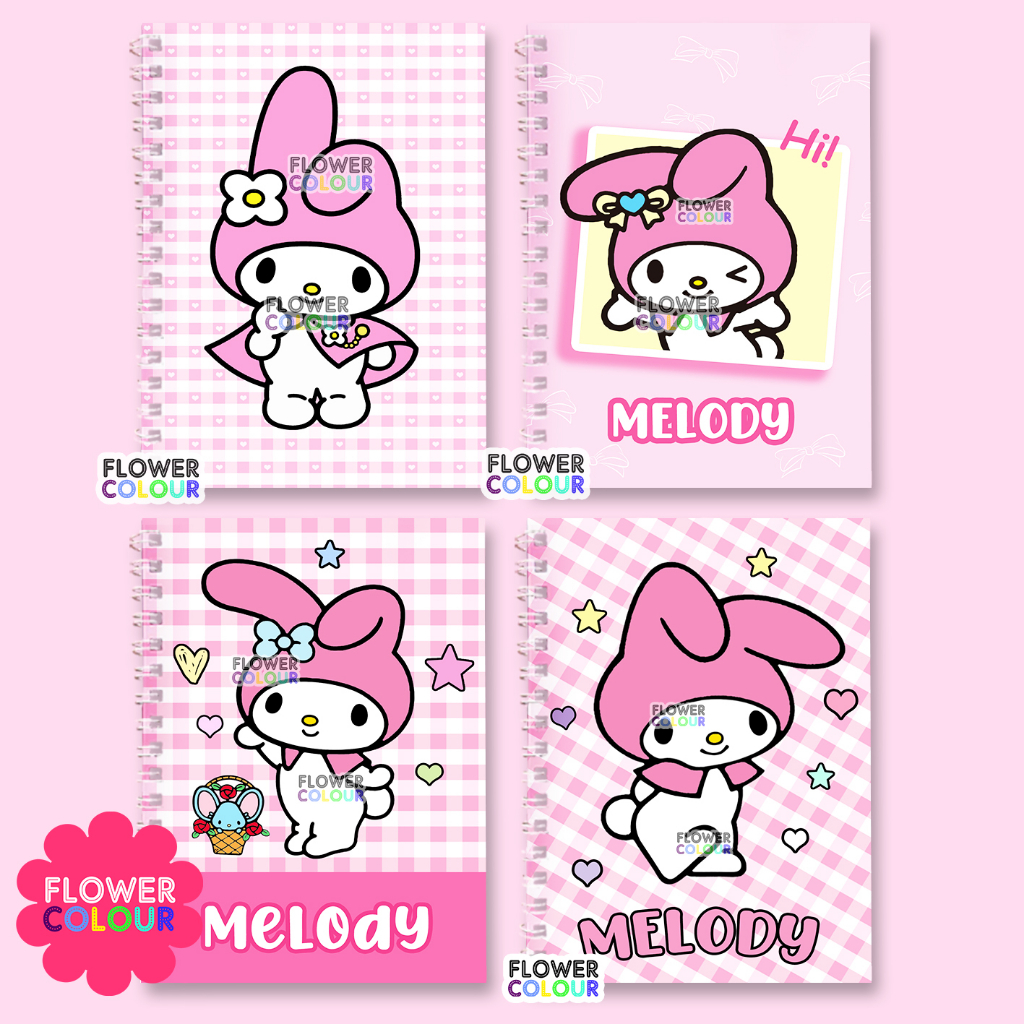 Jual Notebook Ring | Buku Catatan Karakter Melody | Notes Melody ...