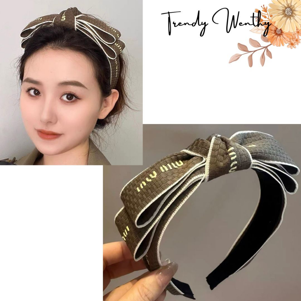 Jual TrendyWenthy Headband / Bando Bandana Pita Logo Rajut Premium ...