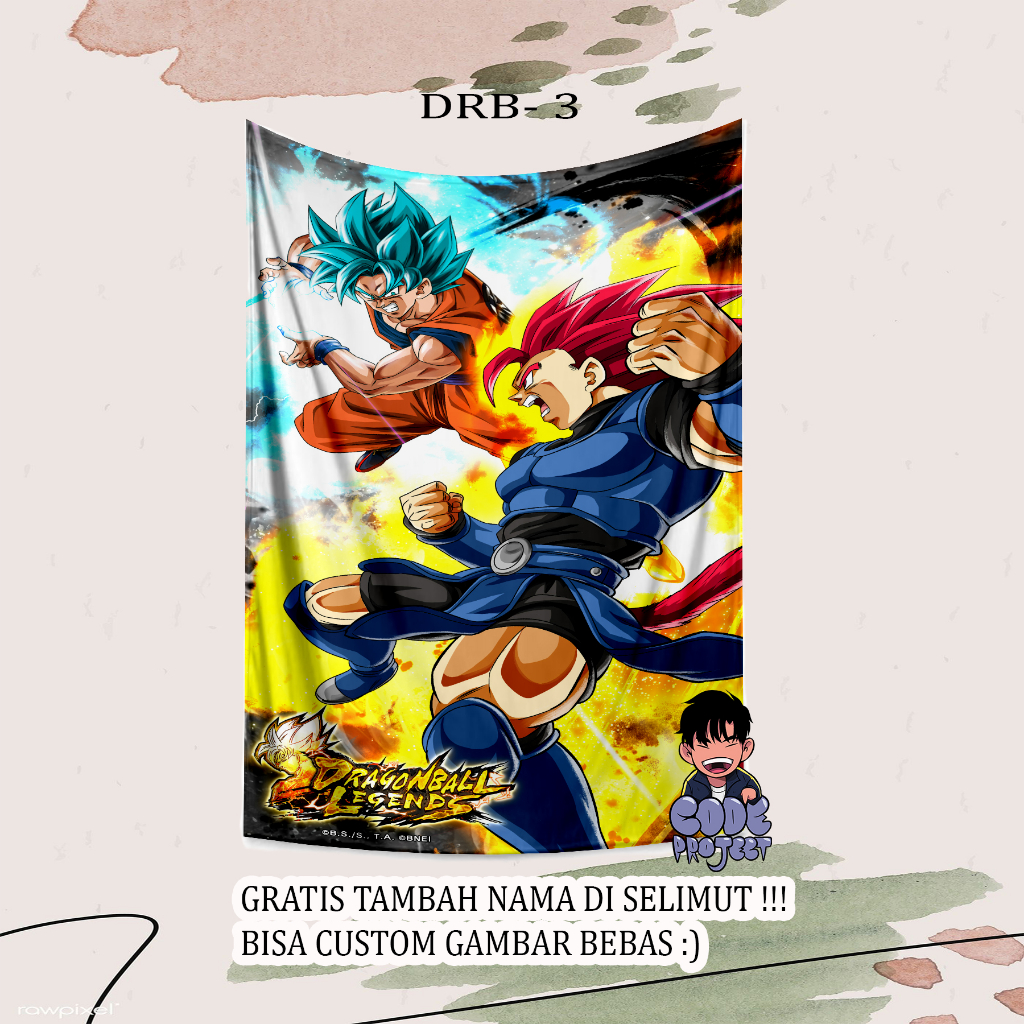 Jual DRAGON BALL LEGEND - selimut custom anime dragon ball - selimut ...